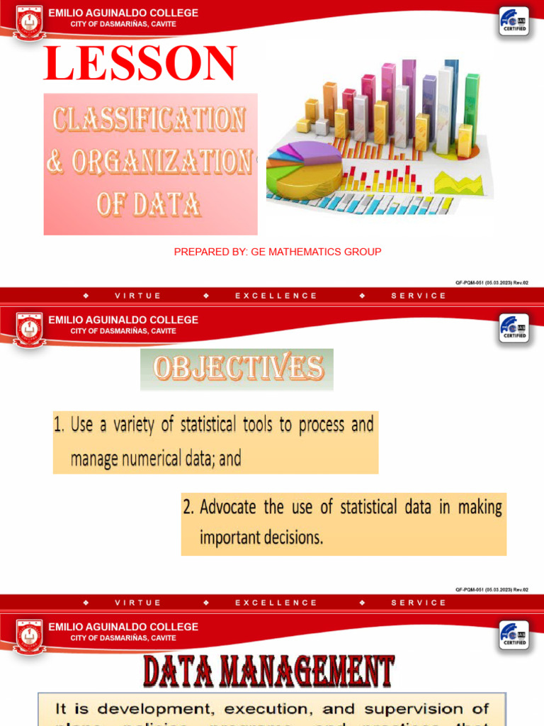 MMW Lesson 1 (1st Year - MMLS) | PDF | Level Of Measurement | Data