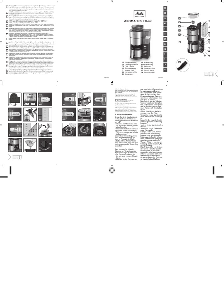 Melitta Aromafresh | PDF