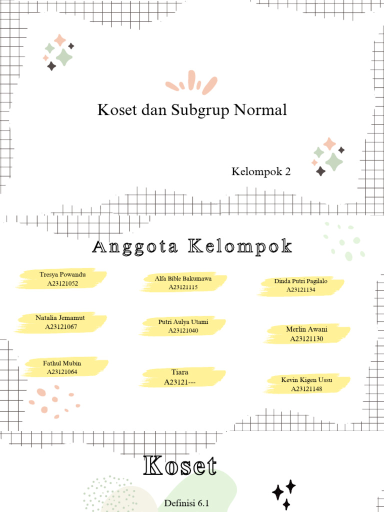 Koset Dan Subgrup Normal | PDF