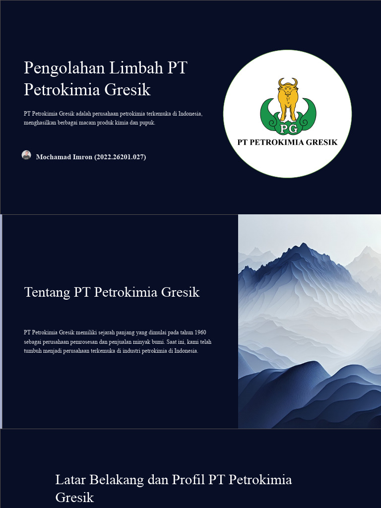 Pengolahan Limbah PT Petrokimia Gresik | PDF