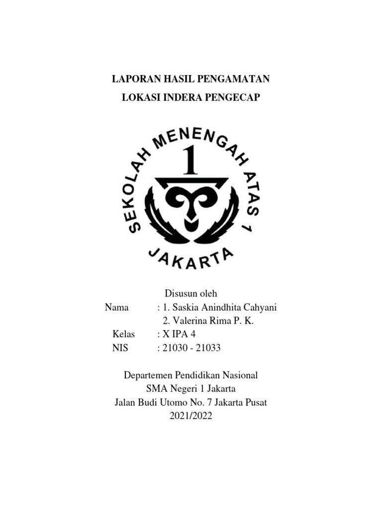 Laporan Biologi - Pengecap rasa | PDF