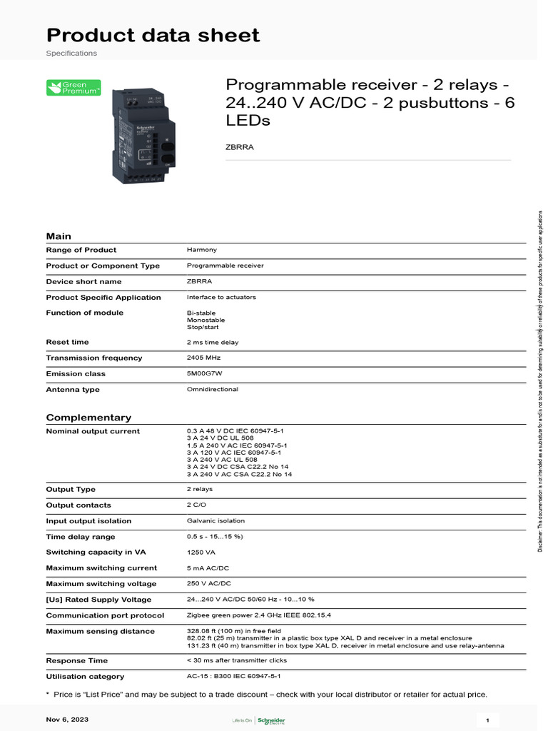 Programmable Receiver - 2 Relays | PDF | Relay | Alternating Current