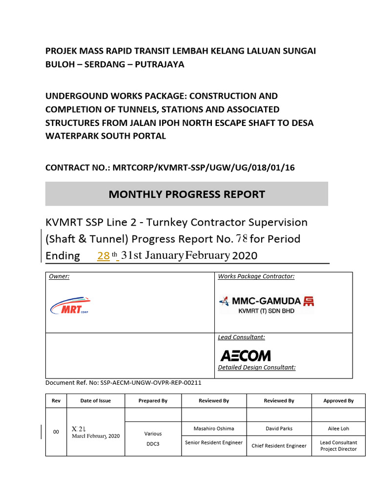 SSP MPR - Feb 2020 Shaft Tunnel - (Draft - DDC3 To Input ) | PDF ...