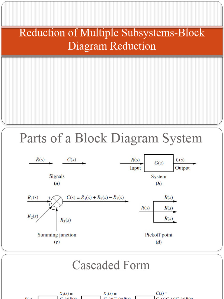 5-Reduction of Multiple Subsystem-Block Diagram Reductions | PDF ...
