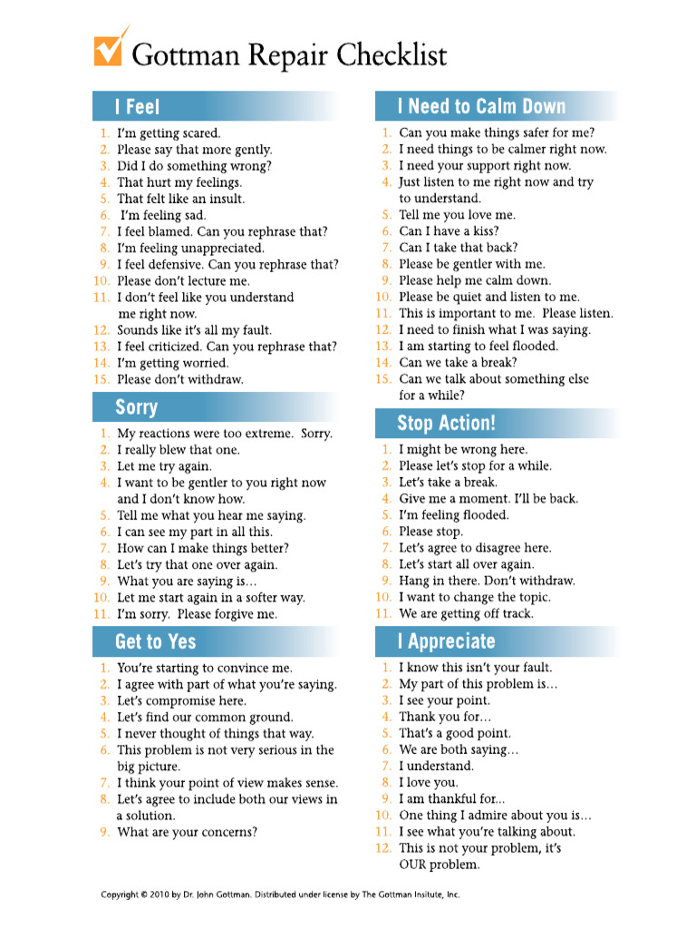 Repair Checklist | PDF