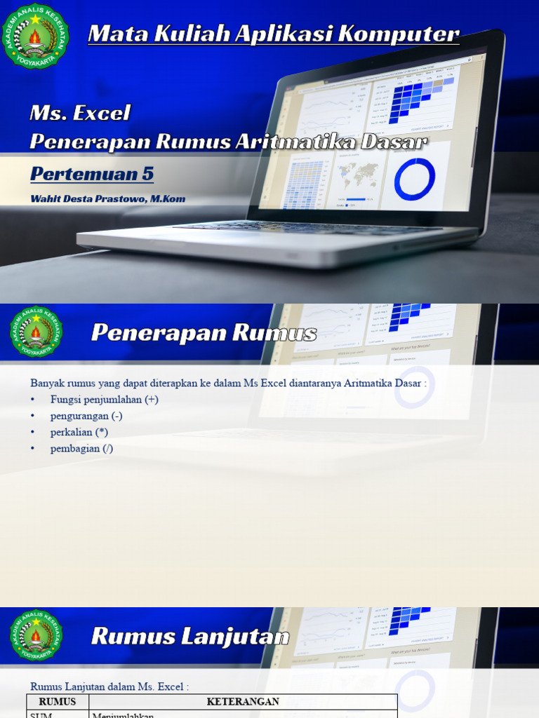 Mus Aritmatika Ms. Excel | PDF | Metode & Bahan Ajar