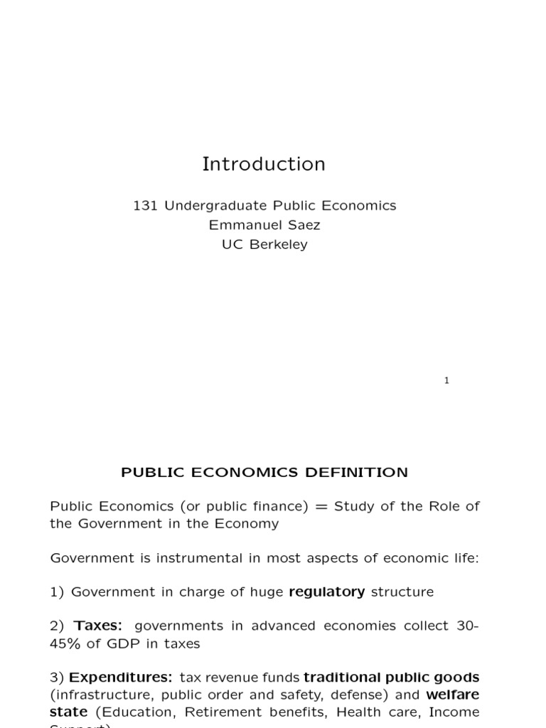 Intro ch01 | PDF | Taxes | Public Finance Intro ch01 | PDF | Taxes | Public Finance
