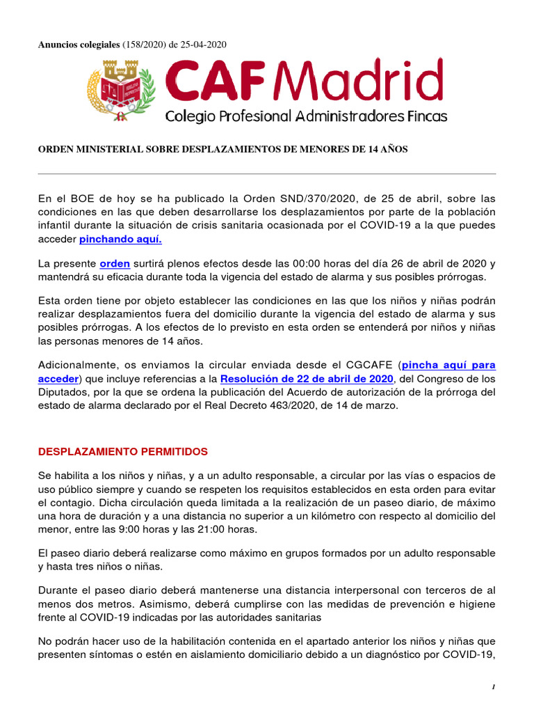CAF Madrid | PDF
