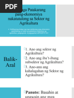 Ap9 Q4 W5 Module 5 Mga Patakaran at Programa Upang Mapaunlad Ang Sektor NG Agrikultura | PDF