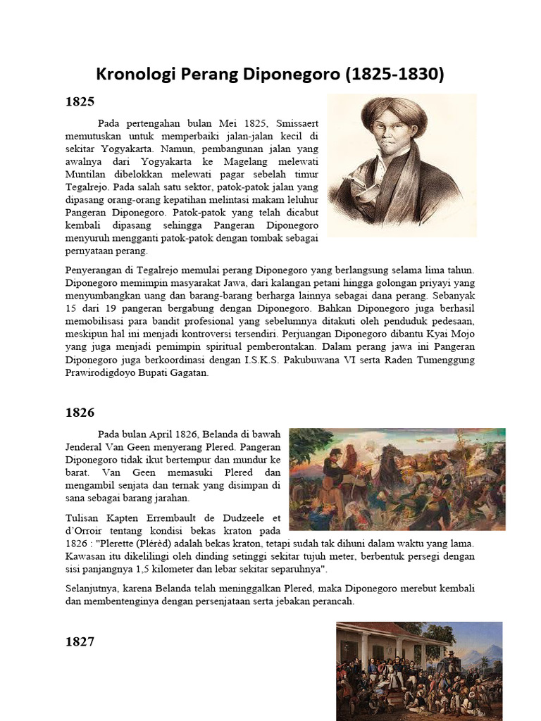 Perang Diponegoro | PDF