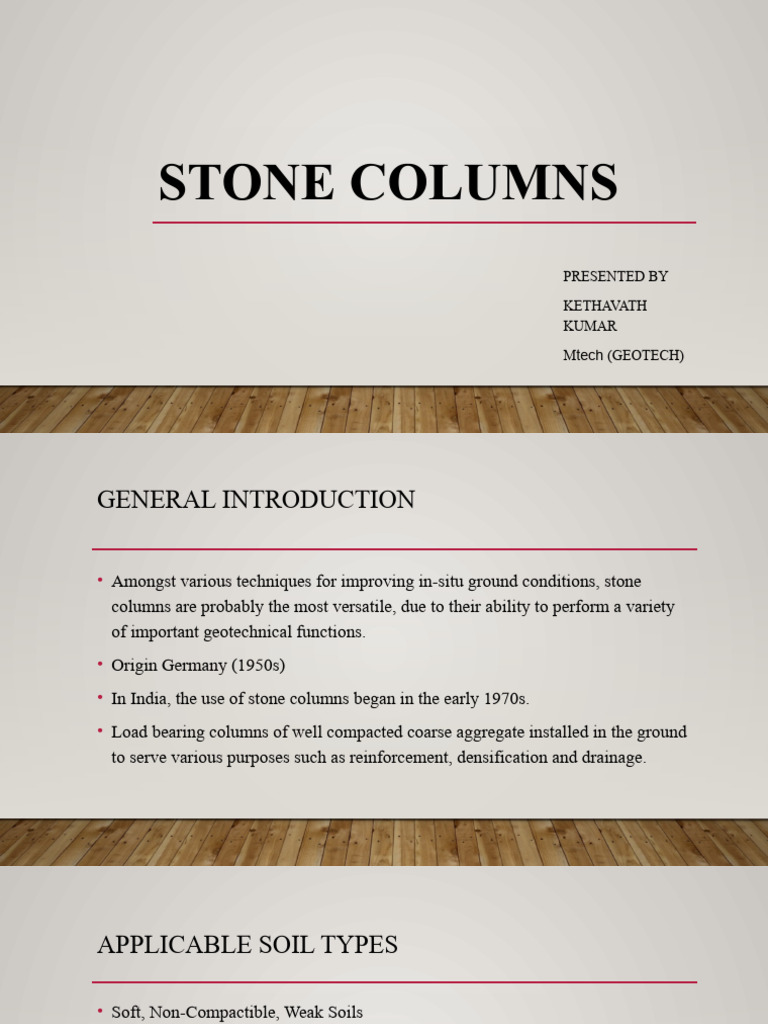 Stone Columns: Geotechnical Solutions | PDF | Science & Mathematics