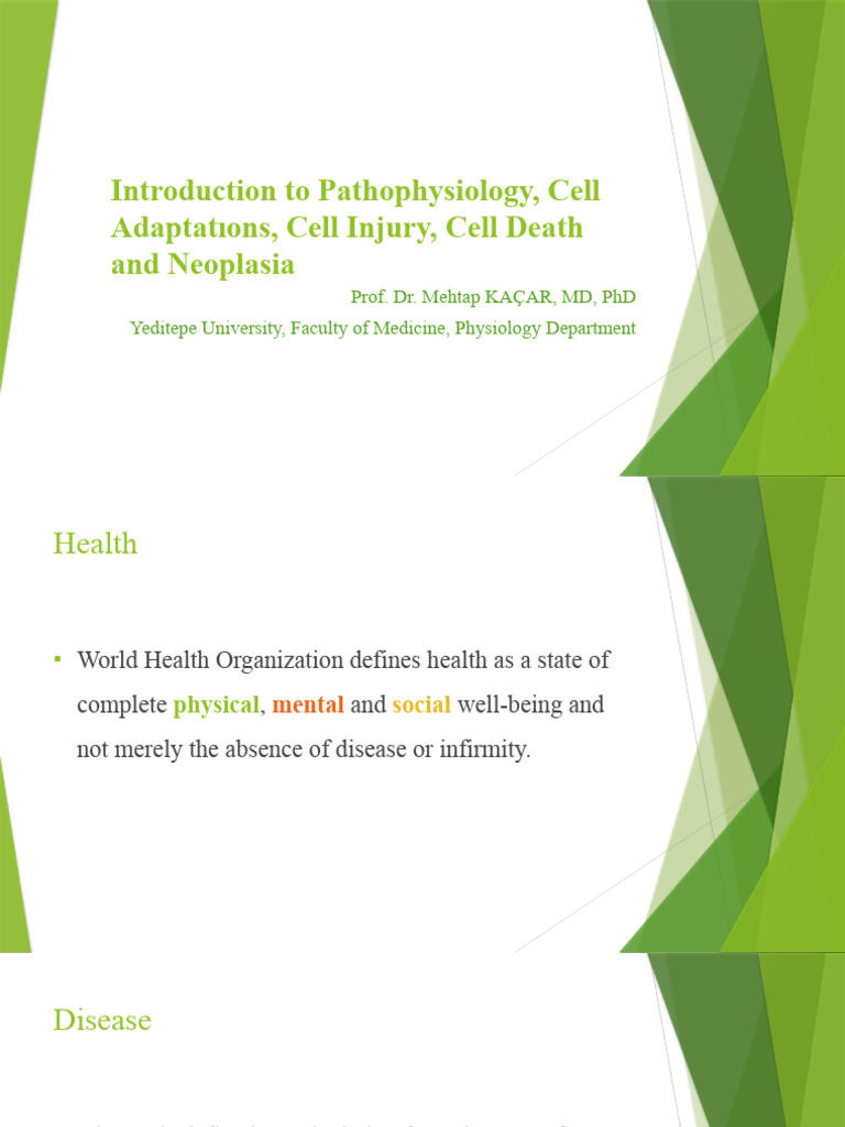 PHAR 233-Introduction To Pathophysiology, Cell Injury, Adaptation ...