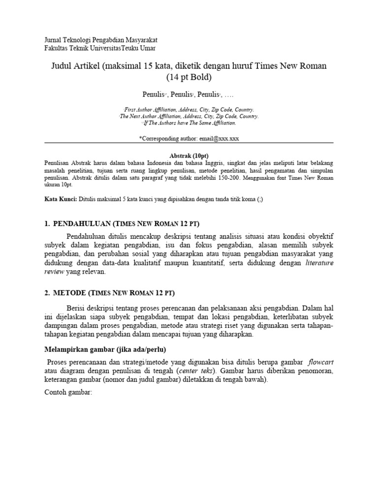 Templet Jurnal Teknomas | PDF