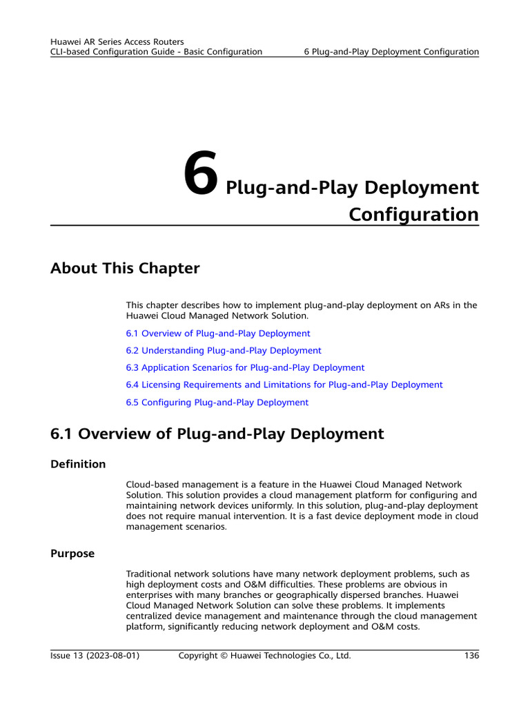 01 06 Plug and Play Deployment Configuration | PDF | Router (Computing ...
