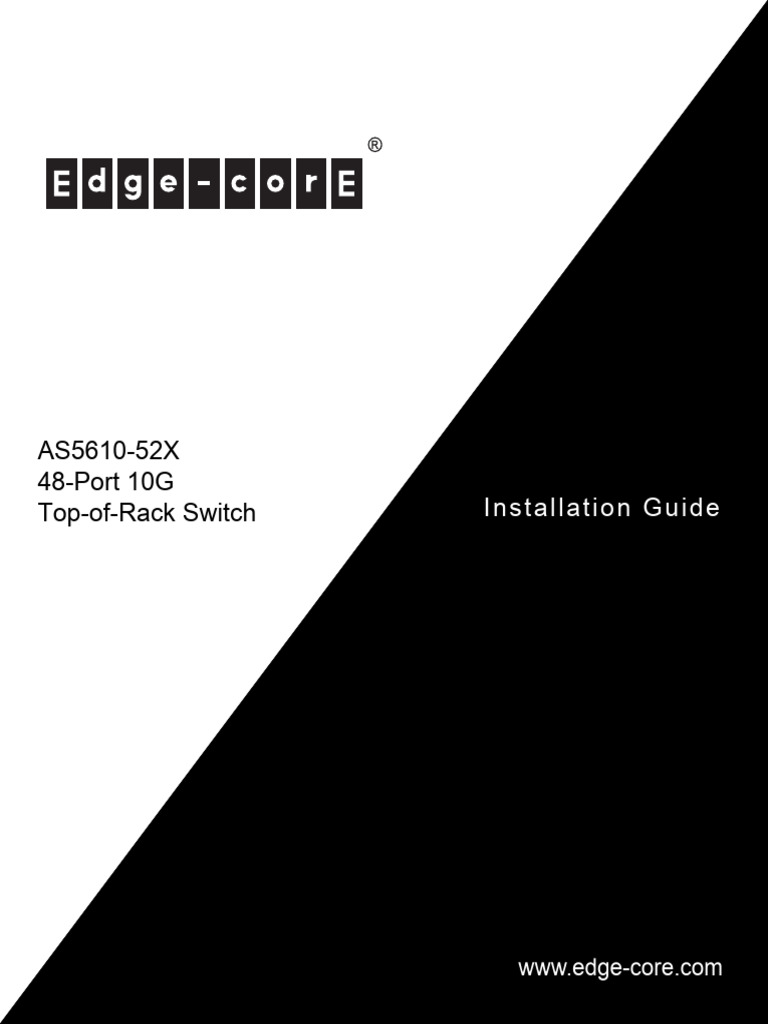 AS5610-52X 48-Port 10G Top-of-Rack Switch: Installation Guide | PDF ...