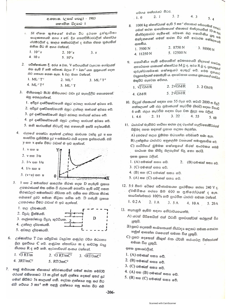 1983 p6 Past Paper | PDF