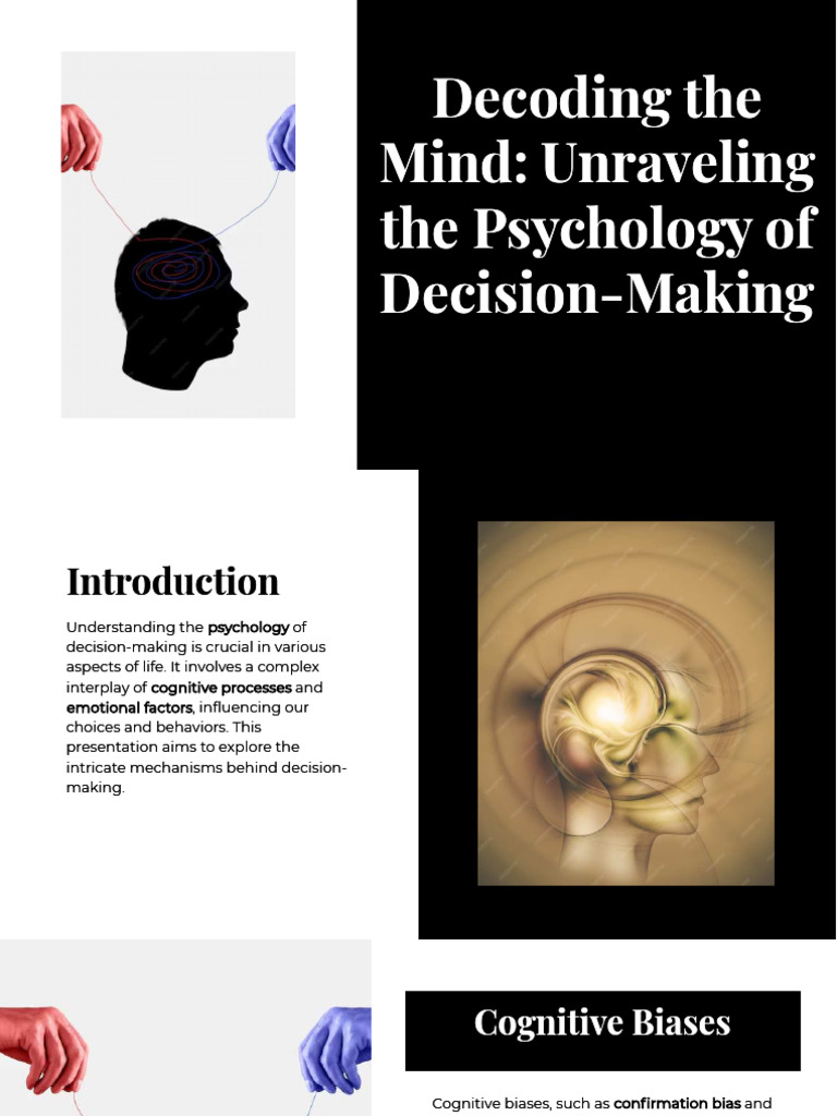 The Psychology of Decision Making | PDF