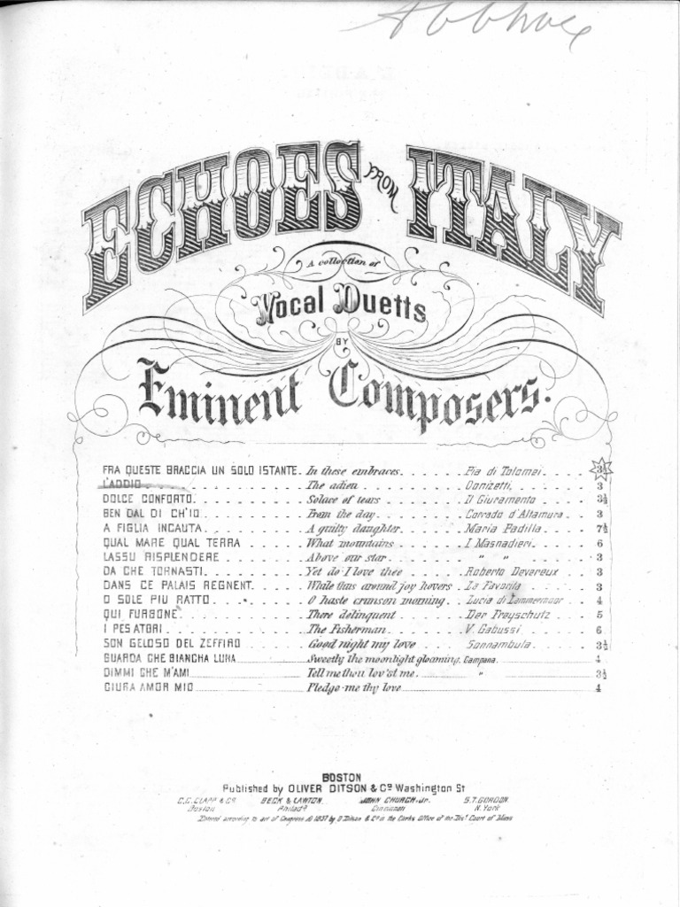 Donizetti Laddio 1857 | PDF