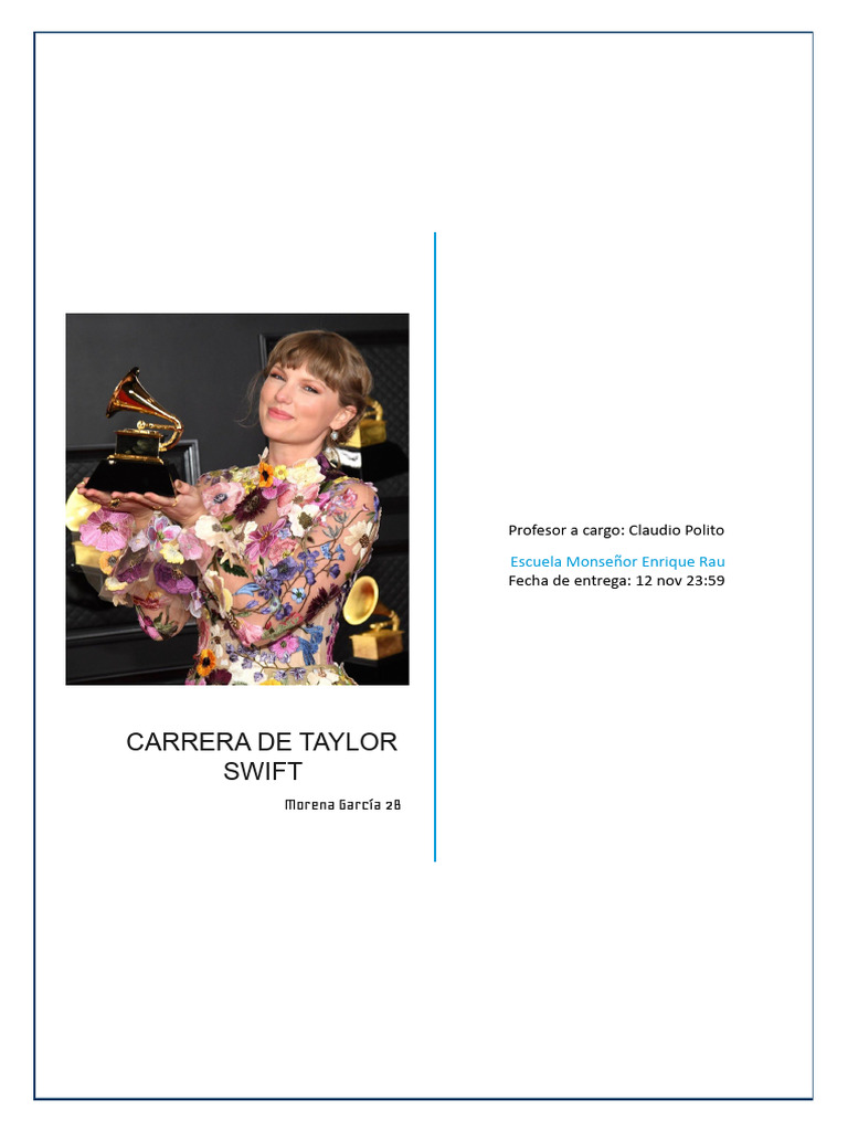 Taylor Uwu | PDF | Taylor Swift | Álbumes