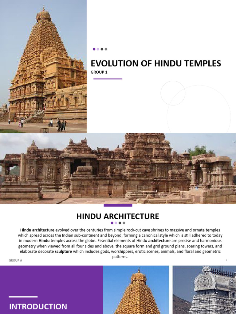 Evolution of Hindu Temples | PDF | Temple | Architectural Styles