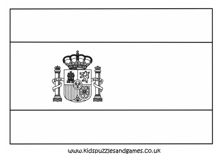 Spain Flag Colouring | PDF