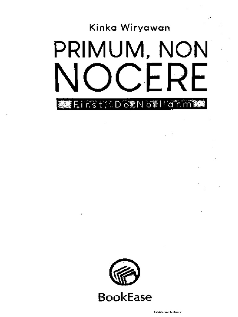 Kinka Wiryawan - Primum Non Nocere | PDF