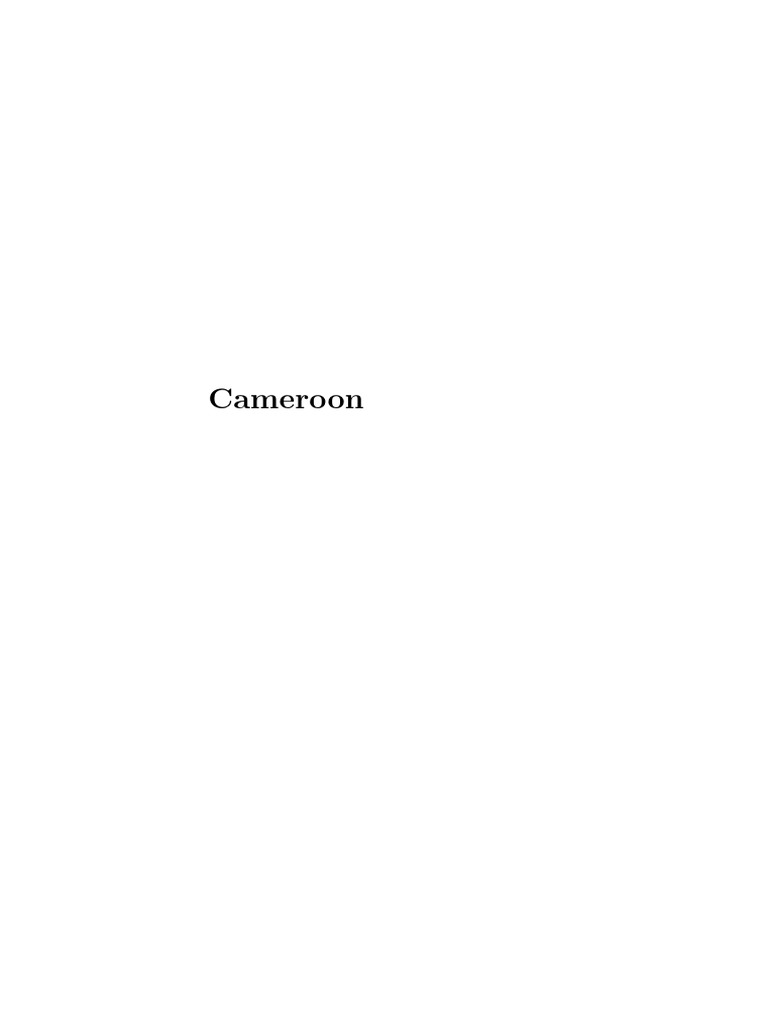 Cameroon | PDF | Cameroon
