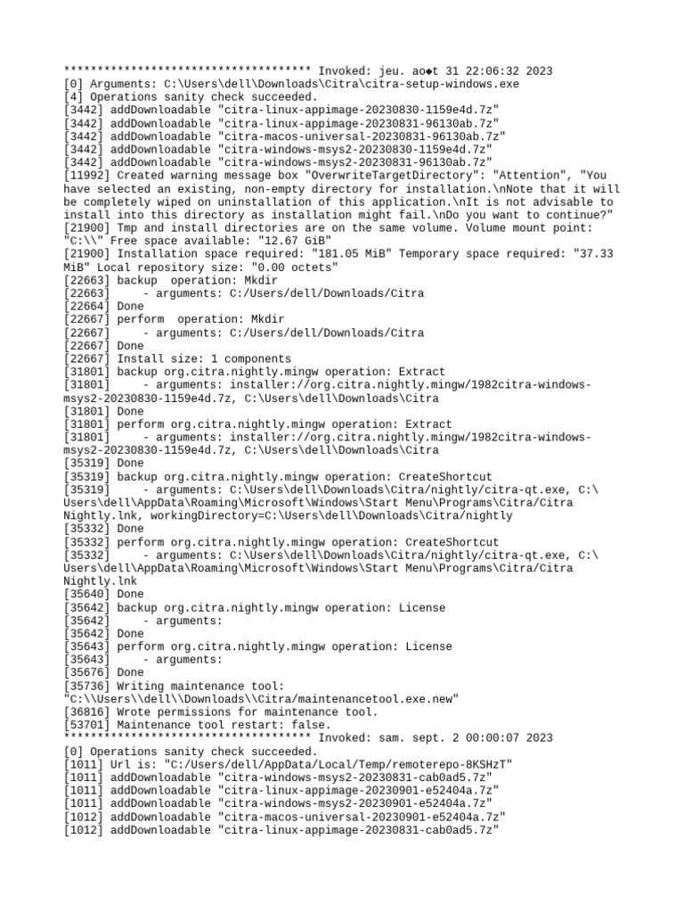 Installation Log | PDF | Microsoft Windows | Computer Science