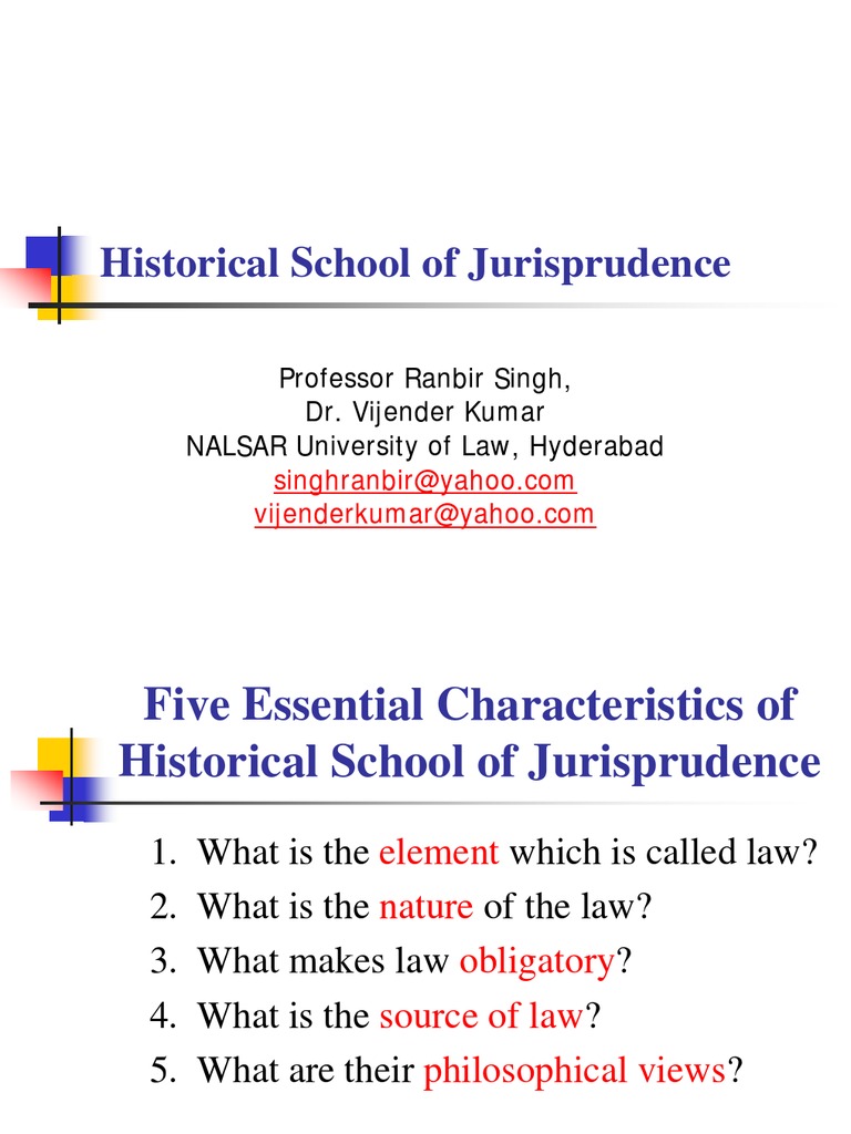 Legal Methods - Historical School | PDF | Jurisprudence | Traditions