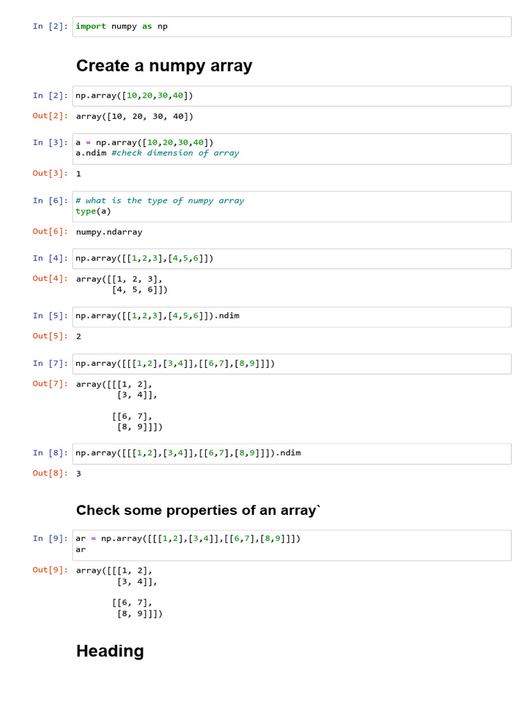 Num Py Pdf Parameter Computer Programming Computer Programming