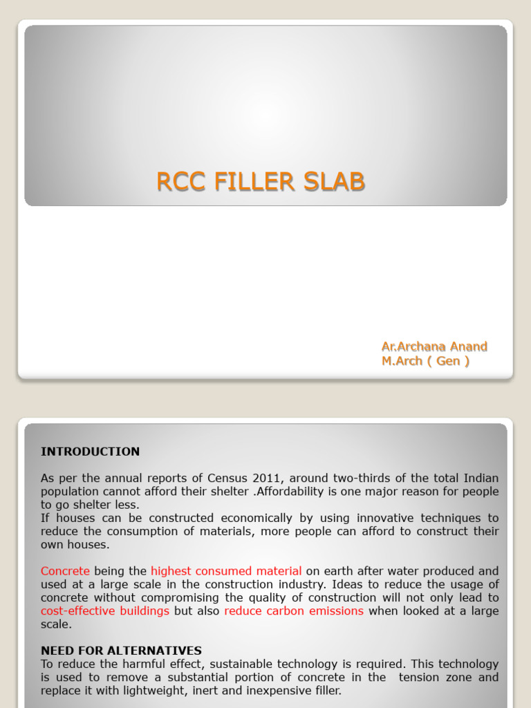Module 2 Filler Slab | PDF | Concrete | Building Engineering