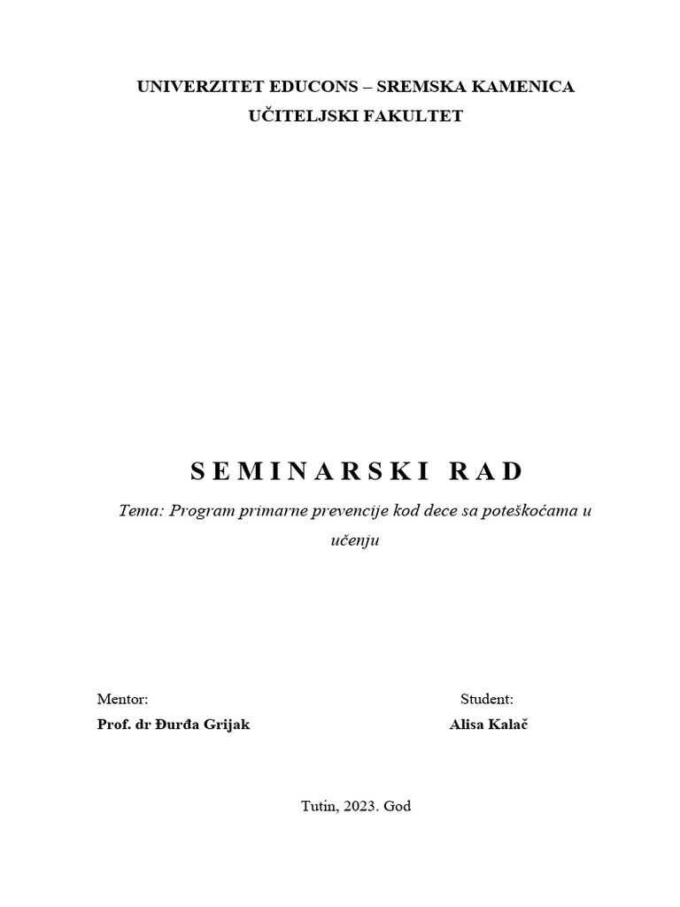 ALISA KALAČ | PDF