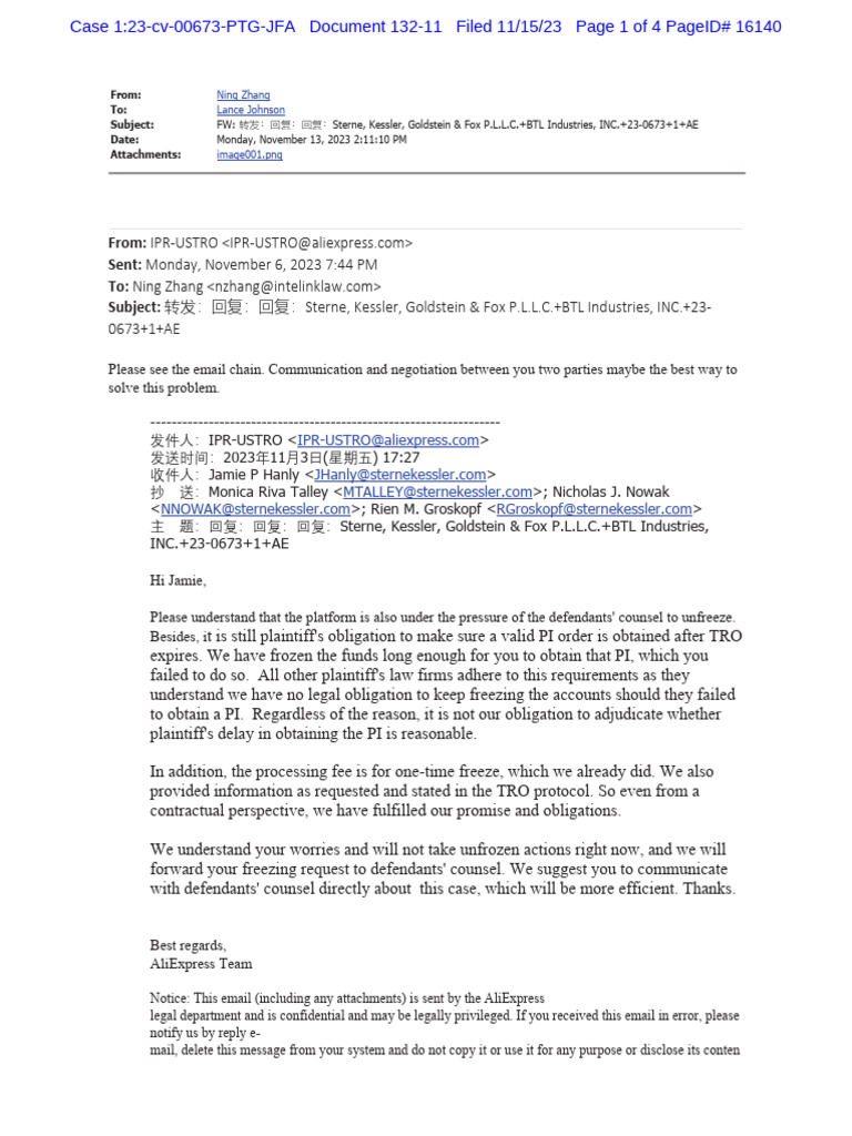 Legal Dispute: Account Freeze | PDF | Injunction | Justice