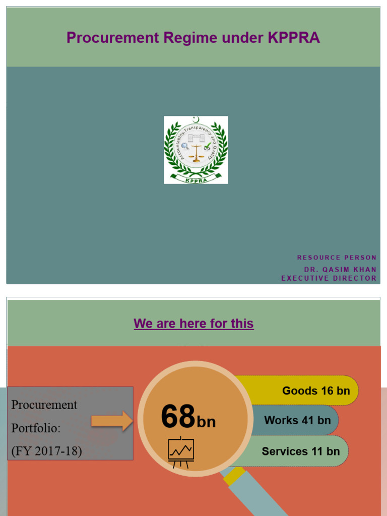 Procurement PPT - LGS | PDF | Procurement | Specification (Technical Standard)