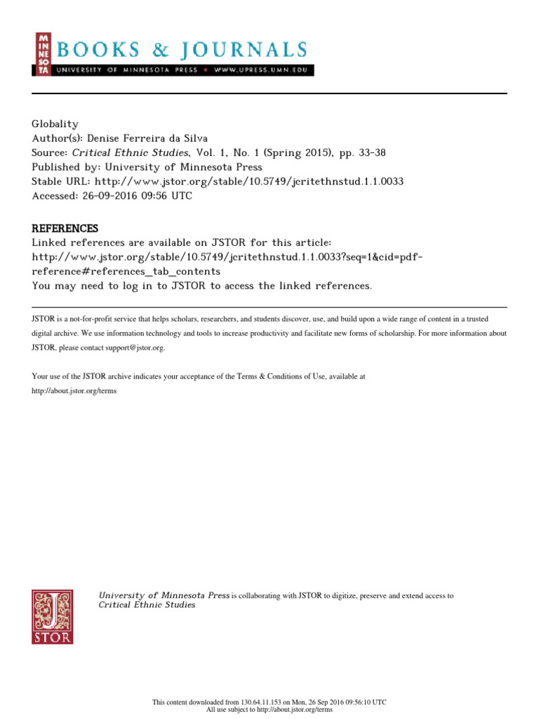 Raciality and Globality in Modern Politics | PDF | Race (Human ...