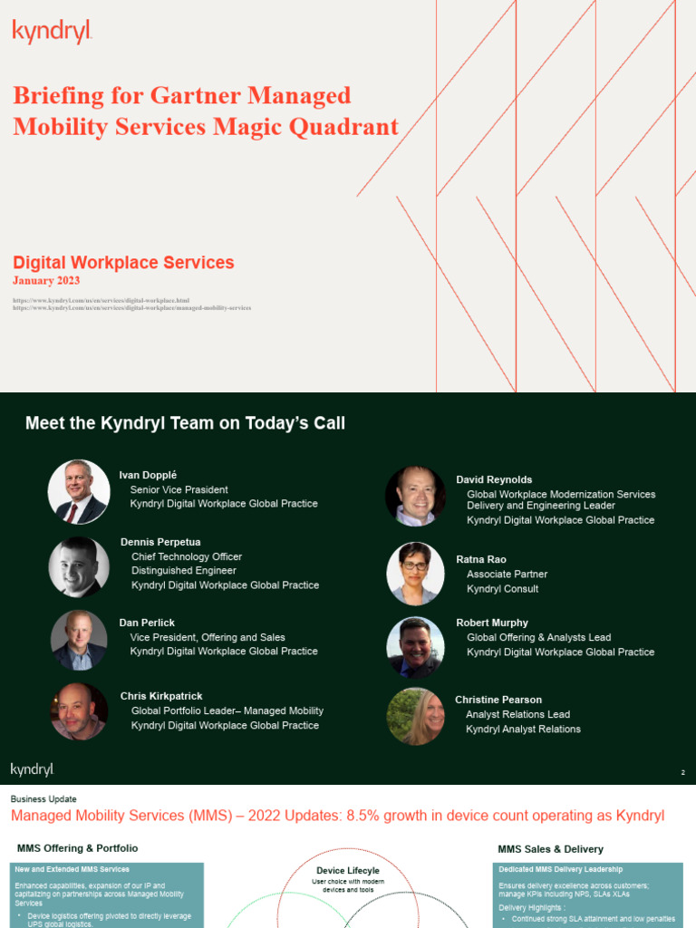 Kyndryl 2023-Gartner MMS MagicQ Briefing Deck Final vF | PDF | Cloud Computing | Automation