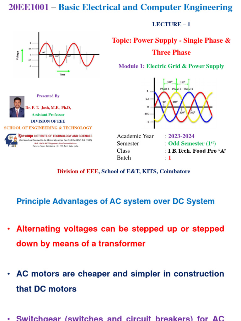 Power Supply Basics: AC vs. DC Systems | PDF | Alternating Current | Root Mean Square
