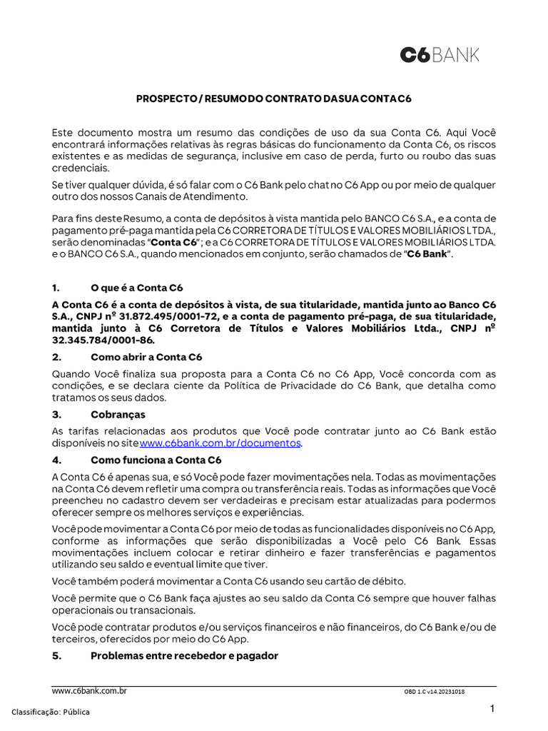 Contrato de Conta Corrente PF | PDF