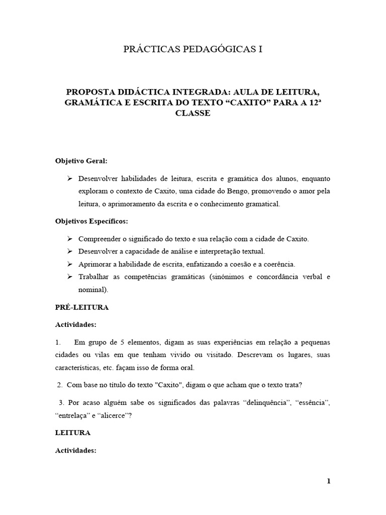Proposta Didáctica GH | PDF