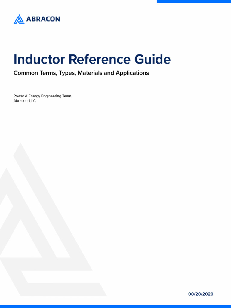 Inductor Guide: Types & Applications | PDF | Inductor | Inductance