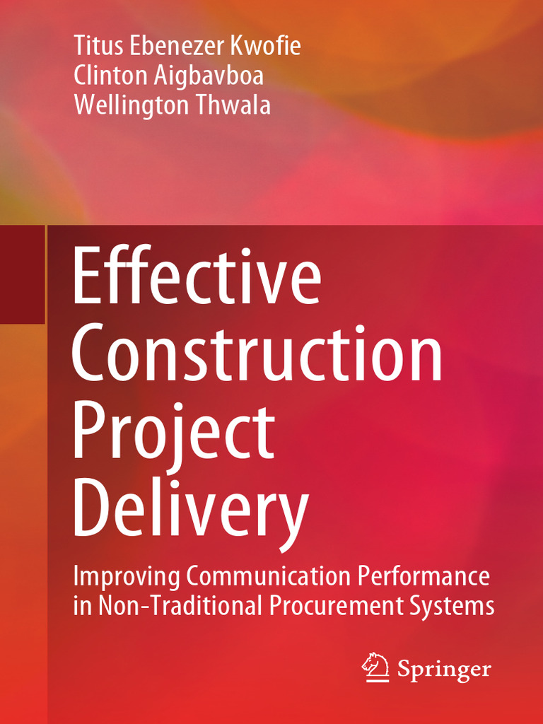Effective Construction Project Delivery - L | PDF | Procurement ...
