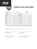 Sumula Handebol | PDF