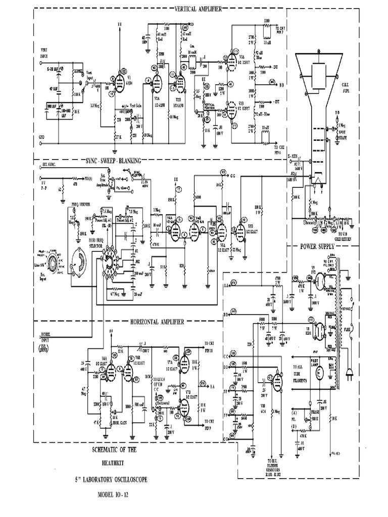 Heathkit IO-12 Oscilloscope | PDF
