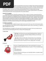 Plumbing Tools and Their Uses | PDF | Plumbing | Screw