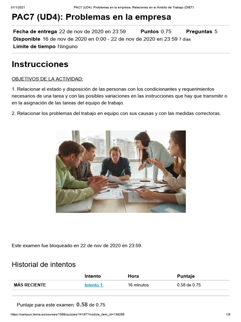 PAC7 (UD4) - Problemas en La Empresa - Relaciones en El Ámbito de ...