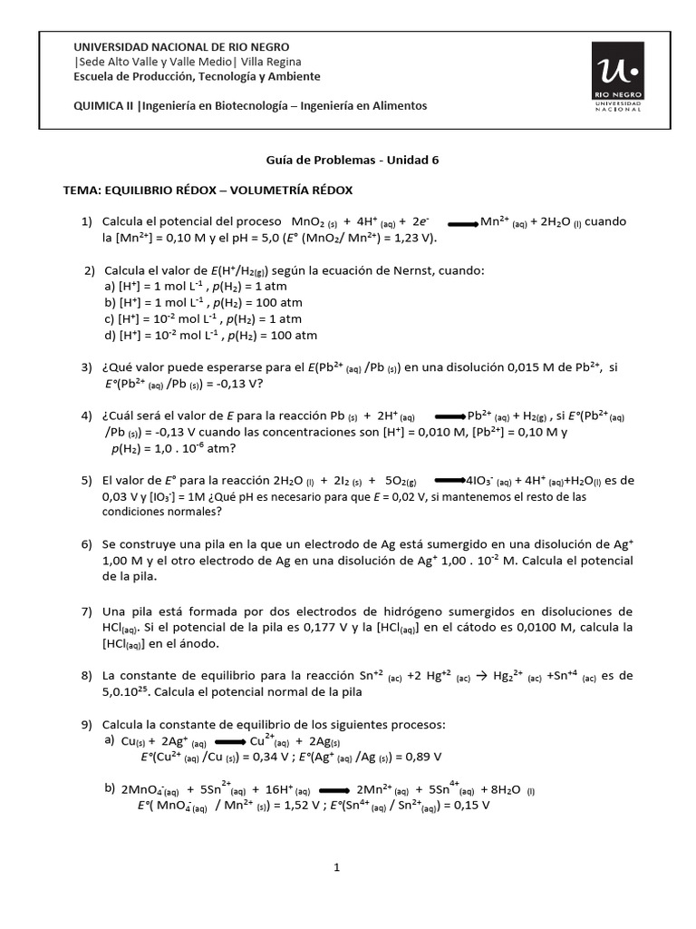 TP 8 Volumetría Redox | PDF | Química | Ciencias fisicas