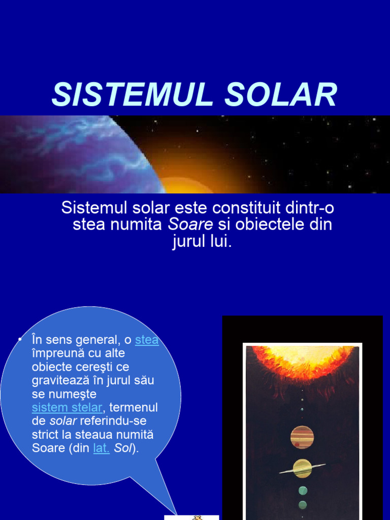 Sistemul Solar | PDF
