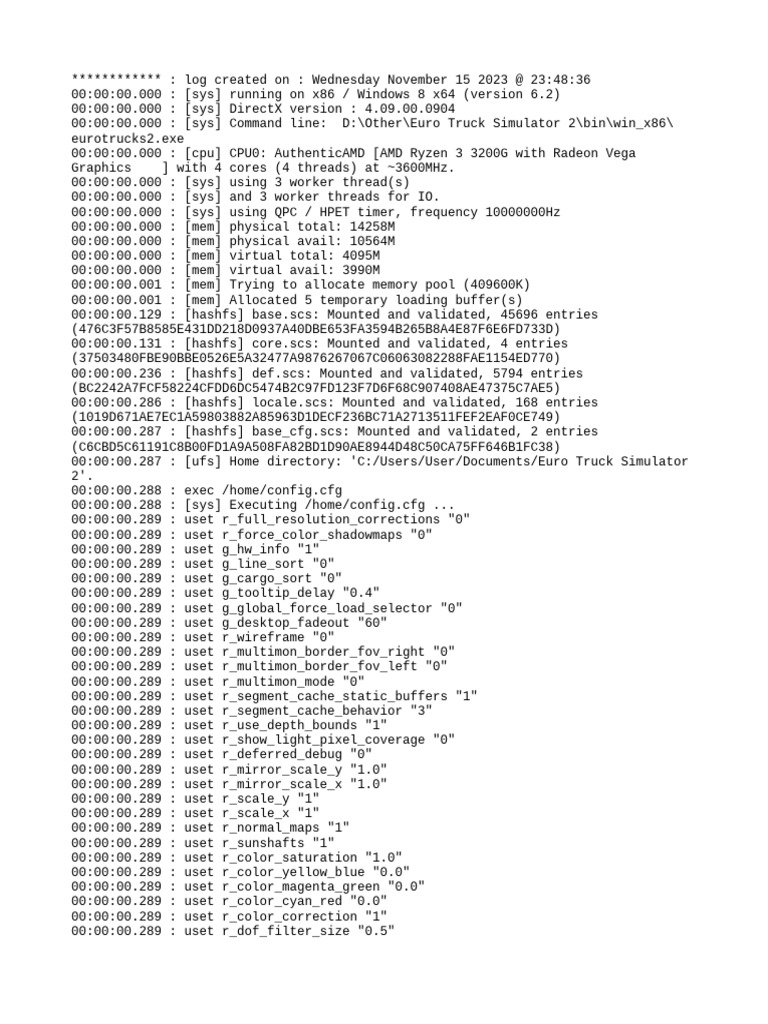Game Log | PDF | Thread (Computing) | Computer Hardware