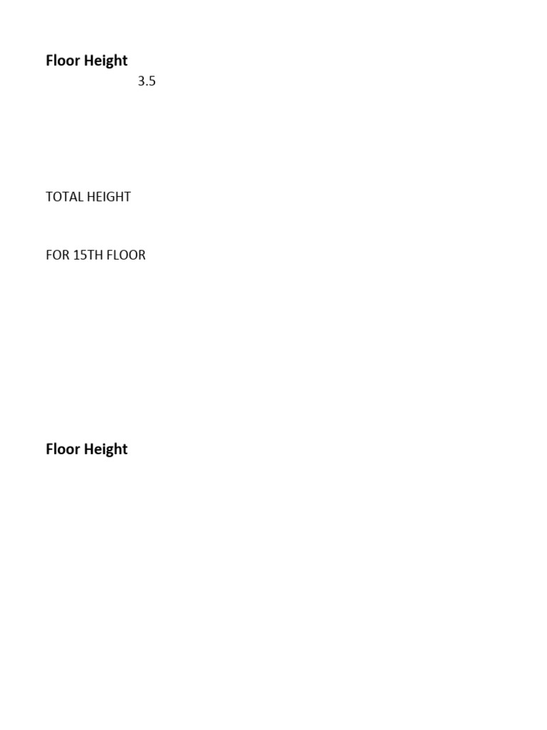 Lift Initial Calculation | PDF