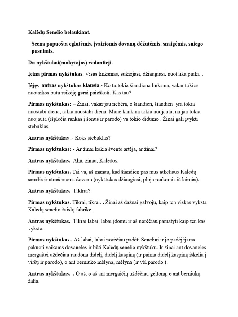 Kaledu Scenarijus | PDF